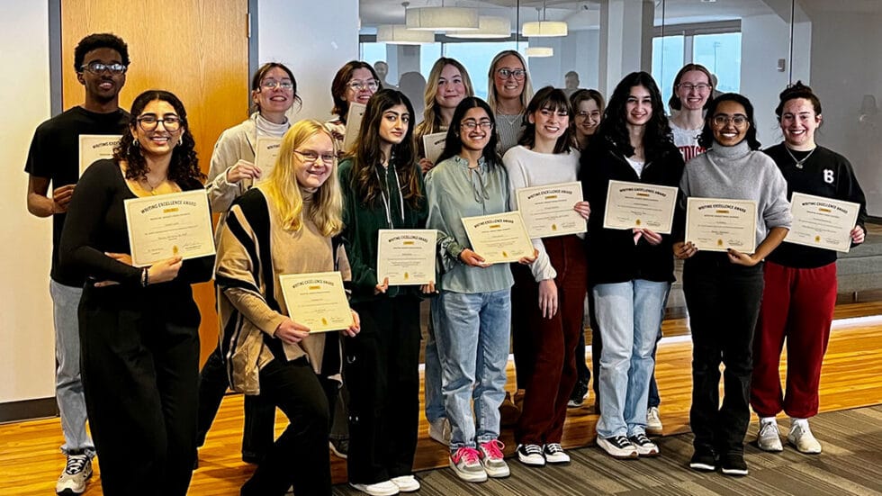 Writing Excellence Award Recipients - Benedictine University